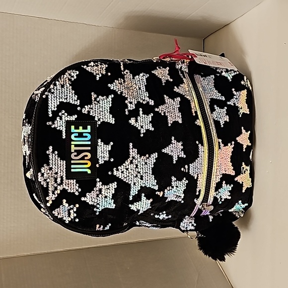 Justice | Accessories | Justice Girls 7 Backpack Black Velvet ...